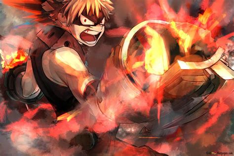 Katsuki Bakugo Explosion Hd Wallpaper Download