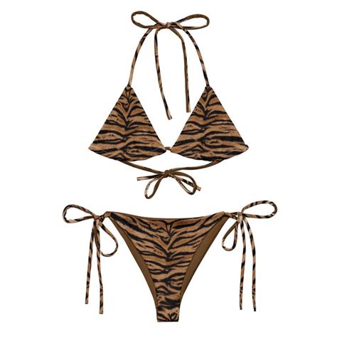 Tiger Print Bikini Etsy