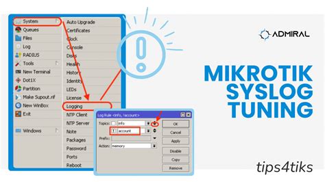 Mikrotik Logging Tips Tips4tiks Admiral Platform