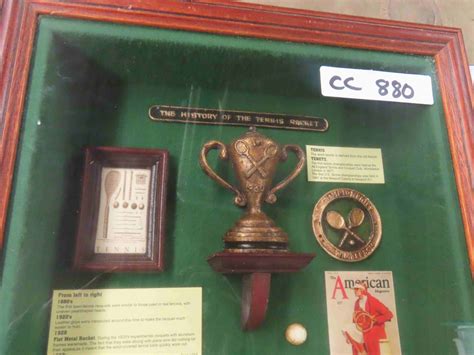 tennis racket display shadow box 13 x 20