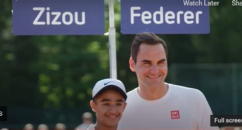 Roger Federer Fulfills A Pinky Promise Made 6 Years Ago To Play Zizou
