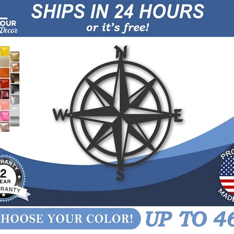 Compass Wall Art Etsy