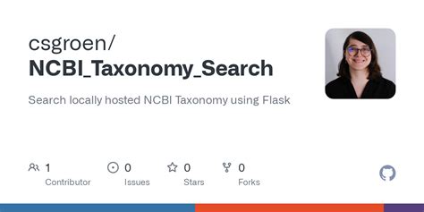 GitHub Csgroen NCBI Taxonomy Search Search Locally Hosted NCBI Taxonomy Using Flask