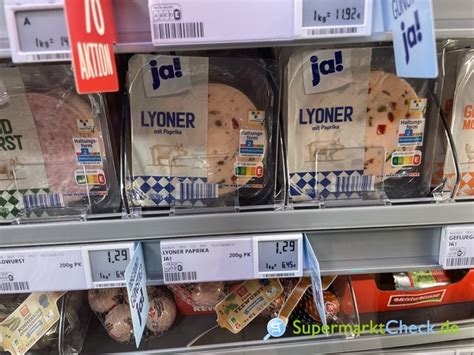 Ja Lyoner Mit Paprika 200g Preis Angebote Kalorien And Nutri Score