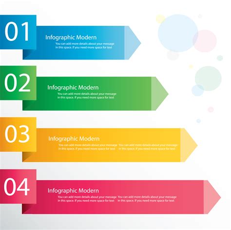 Arrow Infographic Concept Vector Template With 4 Options Parts