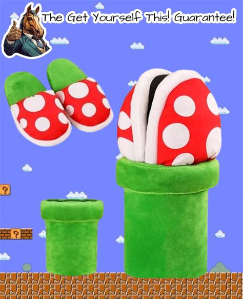 Piranha Plants Plush Funny Slippers Get Yourself This
