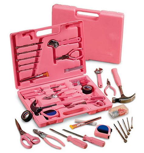New Ladies Pink Tool Kit 100 Piece Steeltec Womens T Set Case Box