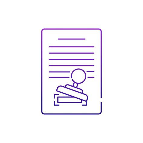 Premium Vector Document Stamp Icon