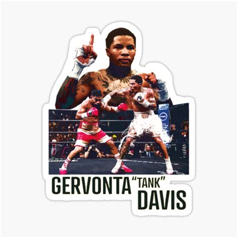 Pegatina «gervonta Davis Boxeador Campeón De Peso Pluma De Hubmancoop