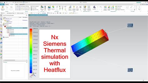 nx siemens basic simple tutorial for thermal simulation with heat flux and convection nastran