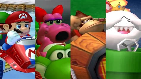 Mario Kart Double Dash All Characters Losing Animations Hd