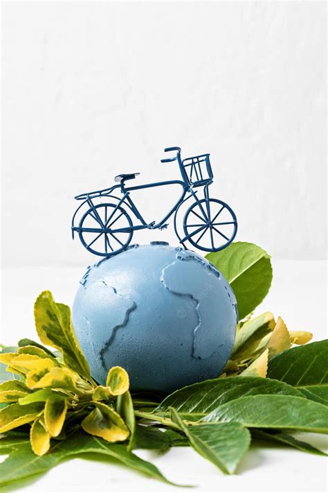 Globo Y Bicicleta Salvar La Idea Del Planeta Día Internacional De La