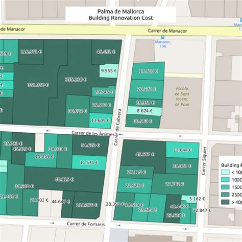 Single Unit And Gradient Visualization On Qgis Map Of The Intervention Download Scientific