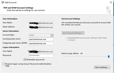 Incoming Mail Server Imap Error Bt Community
