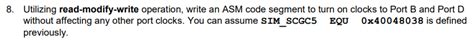 Solved 8 Utilizing Read Modify Write Operation Write An