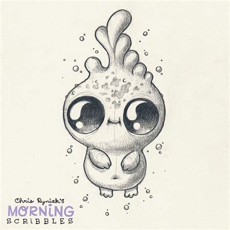Chris Ryniak Cute Monsters Drawings