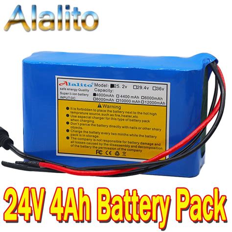 High Capacity 6s2p 24v 4ah 18650 Li Ion Battery Pa Vicedeal