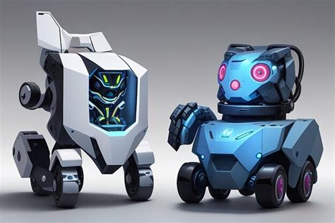 Premium Ai Image Futuristic Quantum Robotics Lab