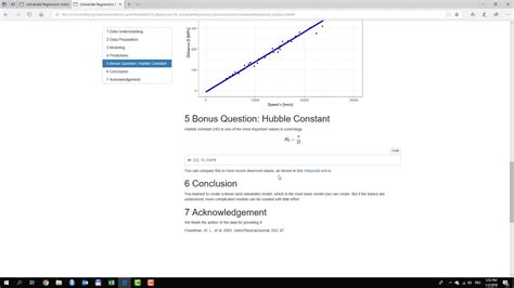 Univariate Regression Exercise Youtube