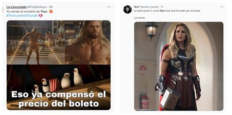 Thor Los Mejores Memes Que Dejó El Estreno De Su Nueva Película Love And Thunder” Infobae
