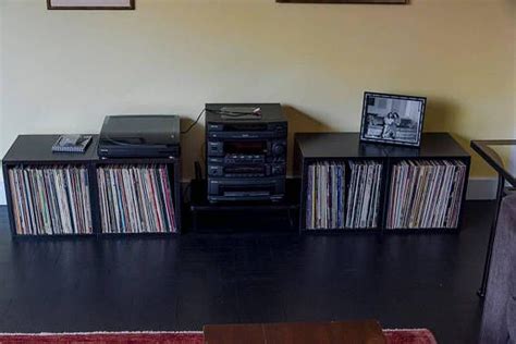 Vintage Style Vinyl Record Storage Cube Lp Record Album Record Album Storage Album Storage