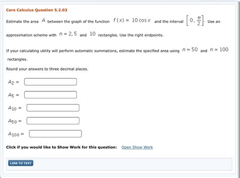 Solved Estimate The Area A Between The Graph Of The Function Chegg