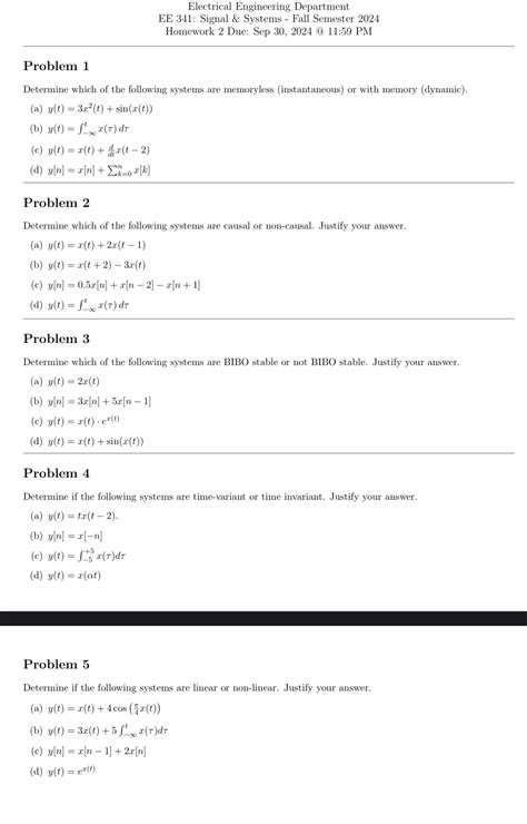 Solved Homework 2 ﻿due Sep 30 2024 ﻿ 1159 ﻿pmproblem