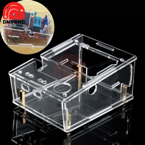Mega328 Transistor Transparent Acrylic Case Shell Box For LCR T4