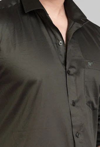 Plainsolid Mens Plain Satin Shirts Full Sleeves Formal Wear At Rs
