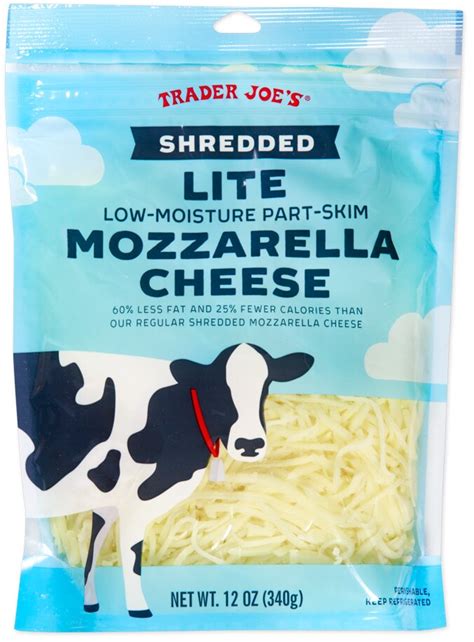 Trader Joes Shredded Lite Mozzarella Cheese Fig App