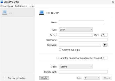 Mount Sftp As A Network Drive On Windows Via Cloudmounter