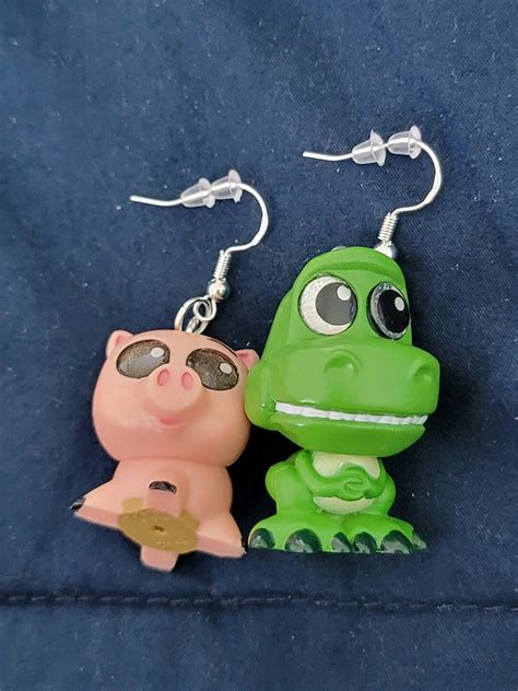 Rex And Hamm Toy Story Disney Doorables Jewelry Earrings Etsy
