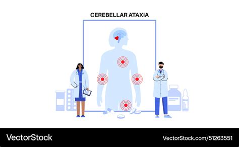 Ataxia Cerebellar Disorder Royalty Free Vector Image