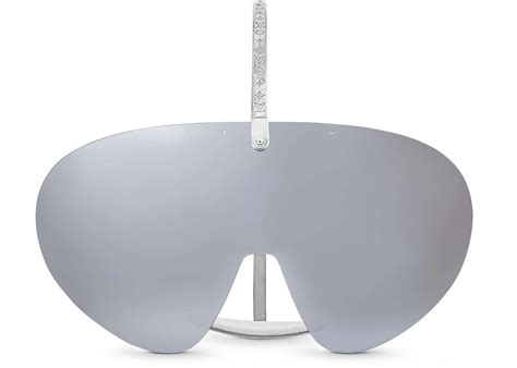 Louis Vuitton Lv Fiction Mask Sunglasses Silver Z2029u In Metal Us