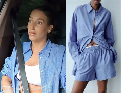Summer House Season 8 Episode 14 Amandas Blue Striped Set Shop Your Tv