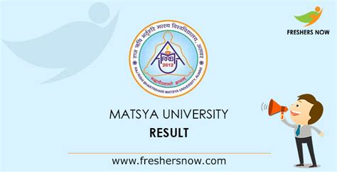 Matsya University Result 2023 Rrbmu Ug Pg Semester Results