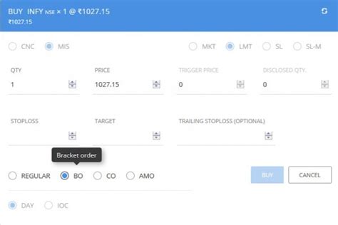 Bracket Order From Kite General Trading Q A By Zerodha All Your Queries On Trading And