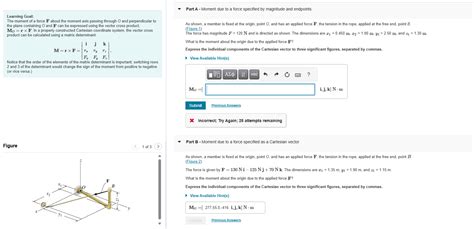 part a ﻿moment due to ﻿a force specified by