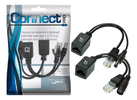 Pares De Cabo Adaptador Injetor Poe Rj Macho E F Mea Mercadolivre