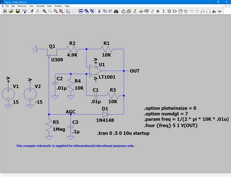 Ltspice Wien Bridge Example Thd Calculation Qanda Ltspice Engineerzone
