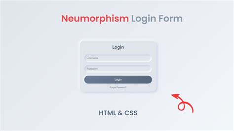 🌟how to create a stunning neumorphism login form html and css tutorial