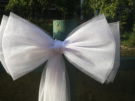 1pc Big Tulle Pew Bowsbig Pew Bows Tulle Bows Formal Etsy