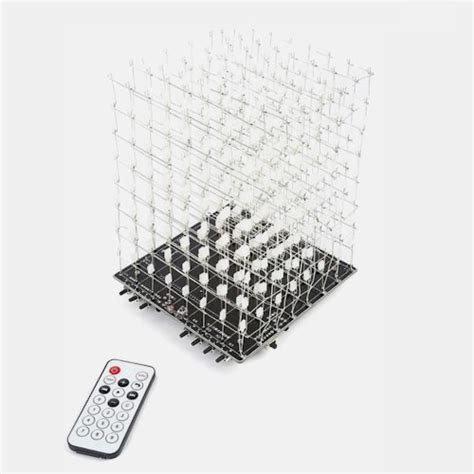 3d Led Rgb Diy Light Cube Kit Dev Kits Drop