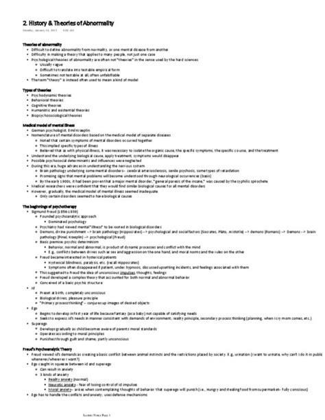psyc 3230 lecture notes winter 2013 anna freud psychosexual