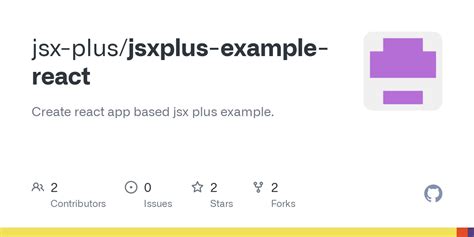 GitHub Jsx Plus Jsxplus Example React Create React App Based Jsx Plus Example