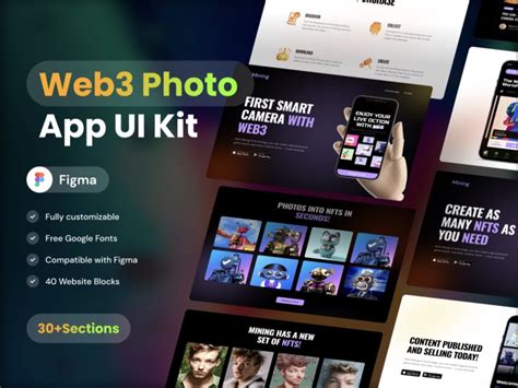 Web3 Photo App Ui Kit Figma And Adobe Xd Resources Ui Dux