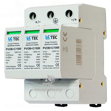 Ogranicznik przepięć DC PVO T1 T2 B C DC 1200V 8KA fotowoltaiczny