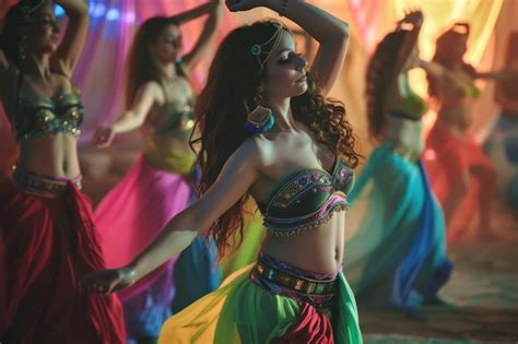 Premium Photo Arabic Belly Dance Class Concept