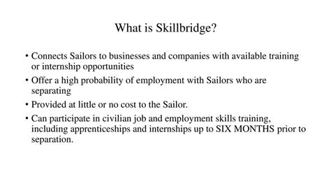 Dod Skillbridge Workshop Ppt Download