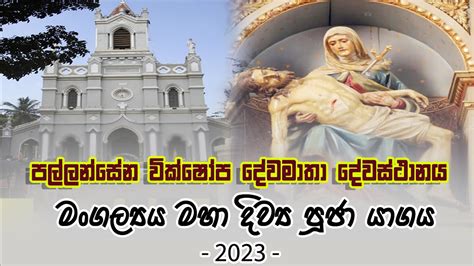පල්ලන්සේන වික්ෂෝප දේව මාතා දේවස්ථානයේ වාර්ෂික මංගල්‍යය මහා දිව්‍ය පූජා